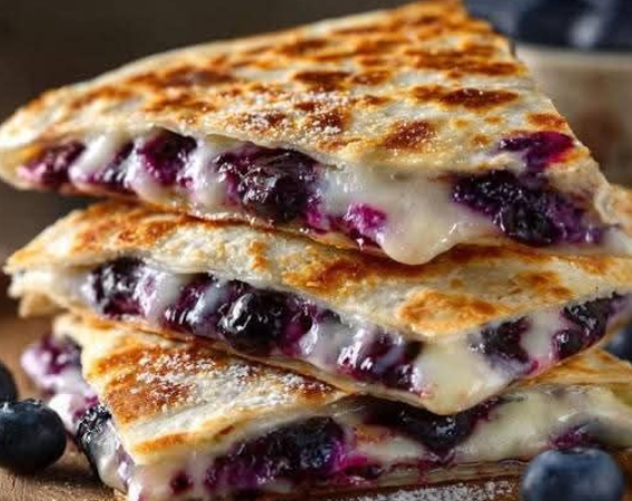 Blueberry Breakfast Quesadilla Recipe – Little Healthy Life