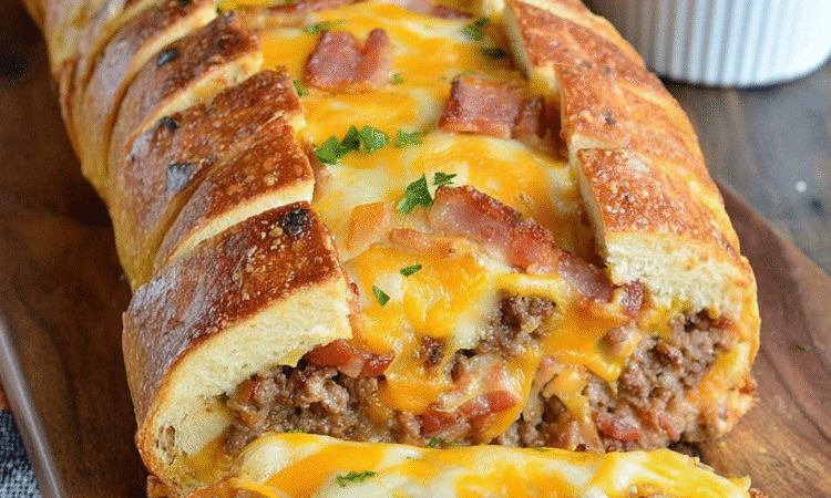 “Skinny” Garbage Bread, All the bold, loaded flavors you love—lightened up without losing the ...