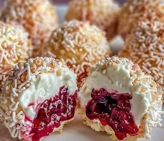 Strawberry Crunch Cheesecake Bites – Little Healthy Life